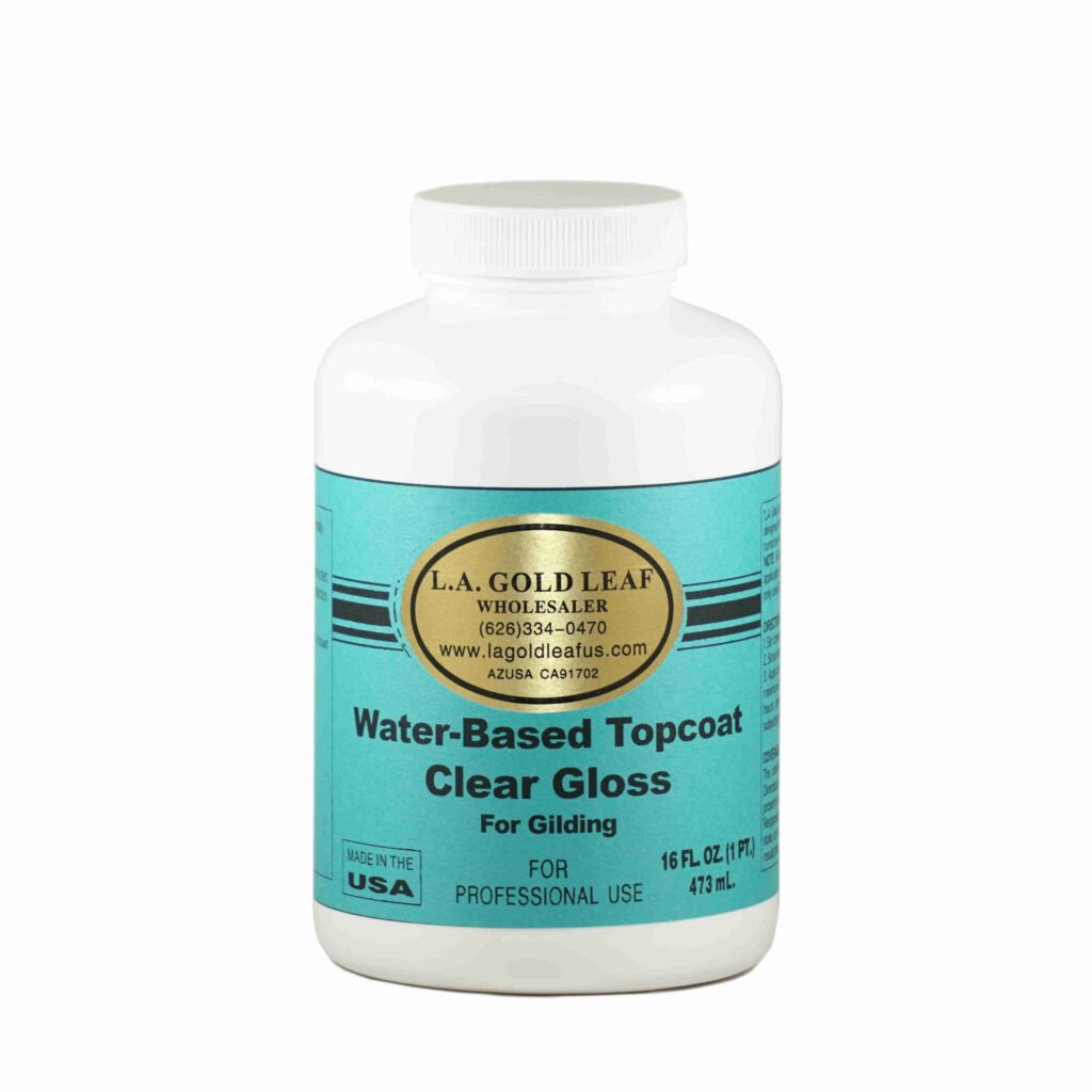 L.A. Gold Leaf Water-Based Topcoat Clear Gloss — L.A. Gold Leaf ...